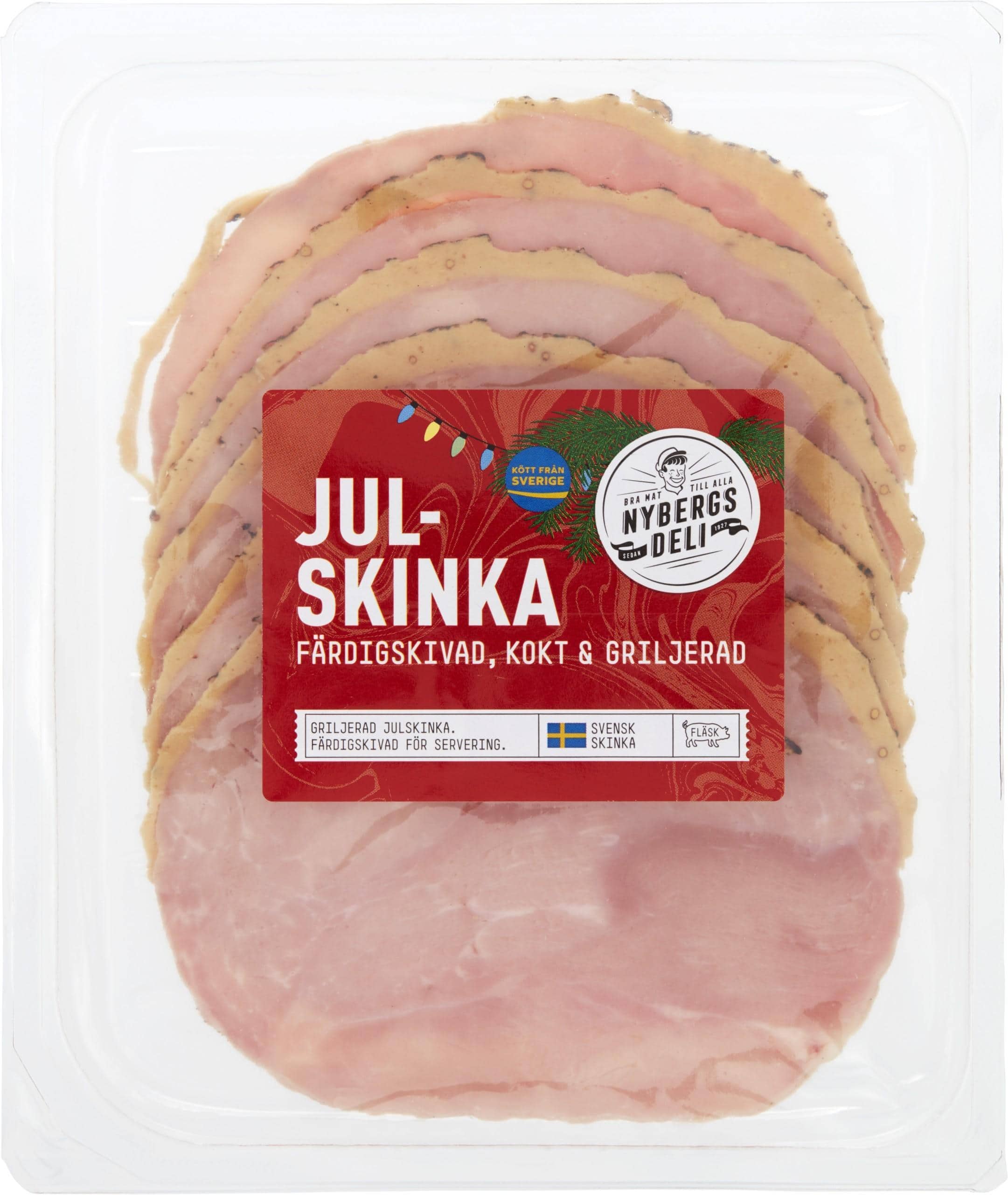 Färdigskivad julskinka kokt och griljerad 200g - Nybergs Deli